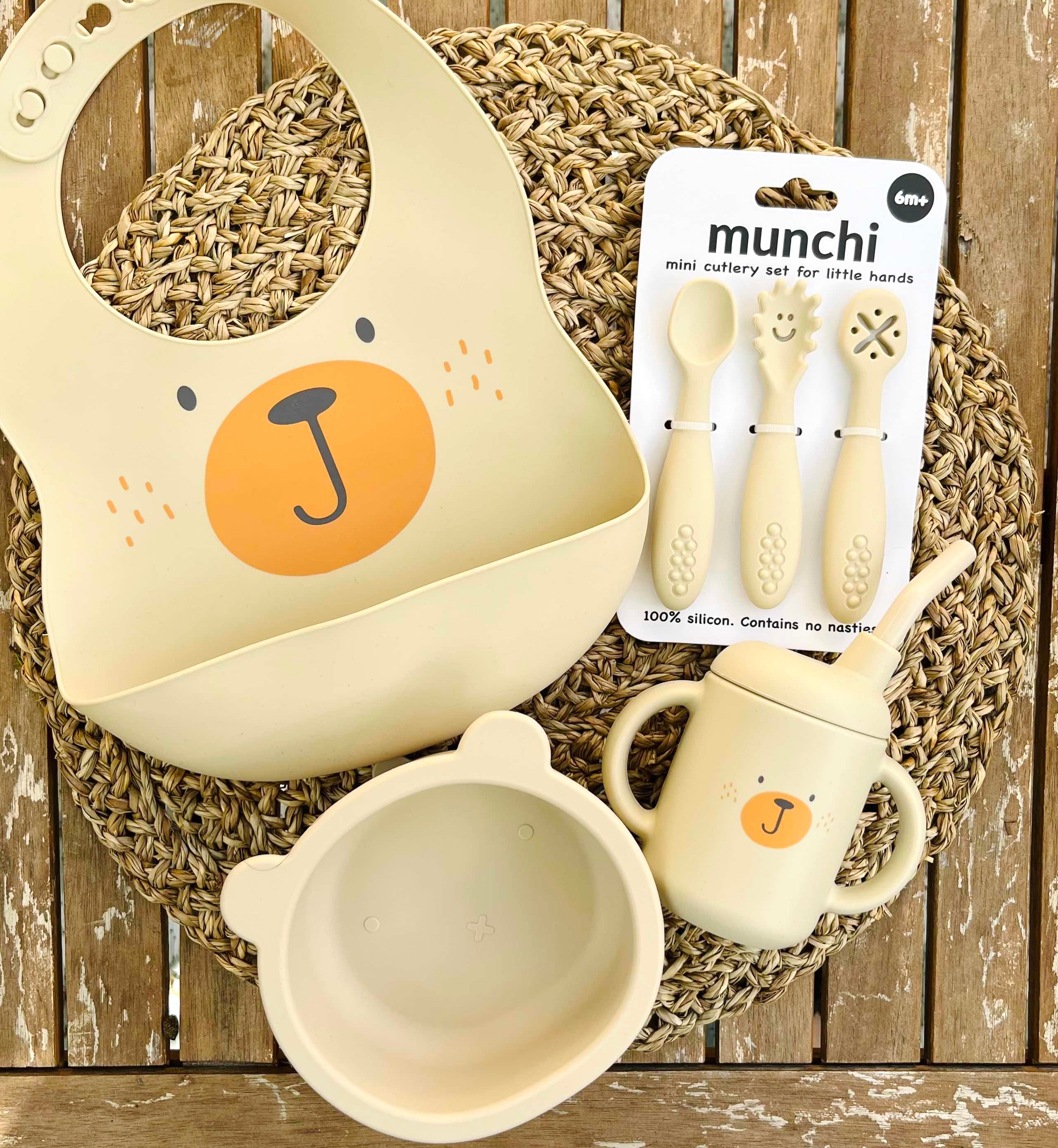 Beary Cute Silicone Feeding Bundle – MUNCHIKIDS